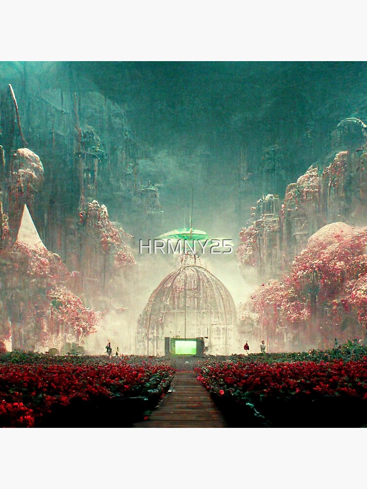 "Utopia Fantasy Flowers Plants Cosmos Comic Journey Building" Poster ...