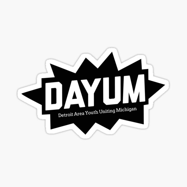 "DAYUM Logo" Sticker for Sale by dayum313 | Redbubble