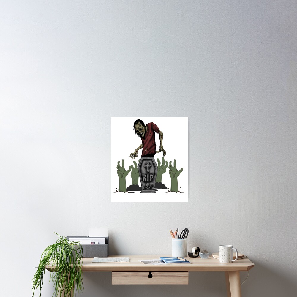 "Zombie RIP " Poster for Sale by TVstuff | Redbubble