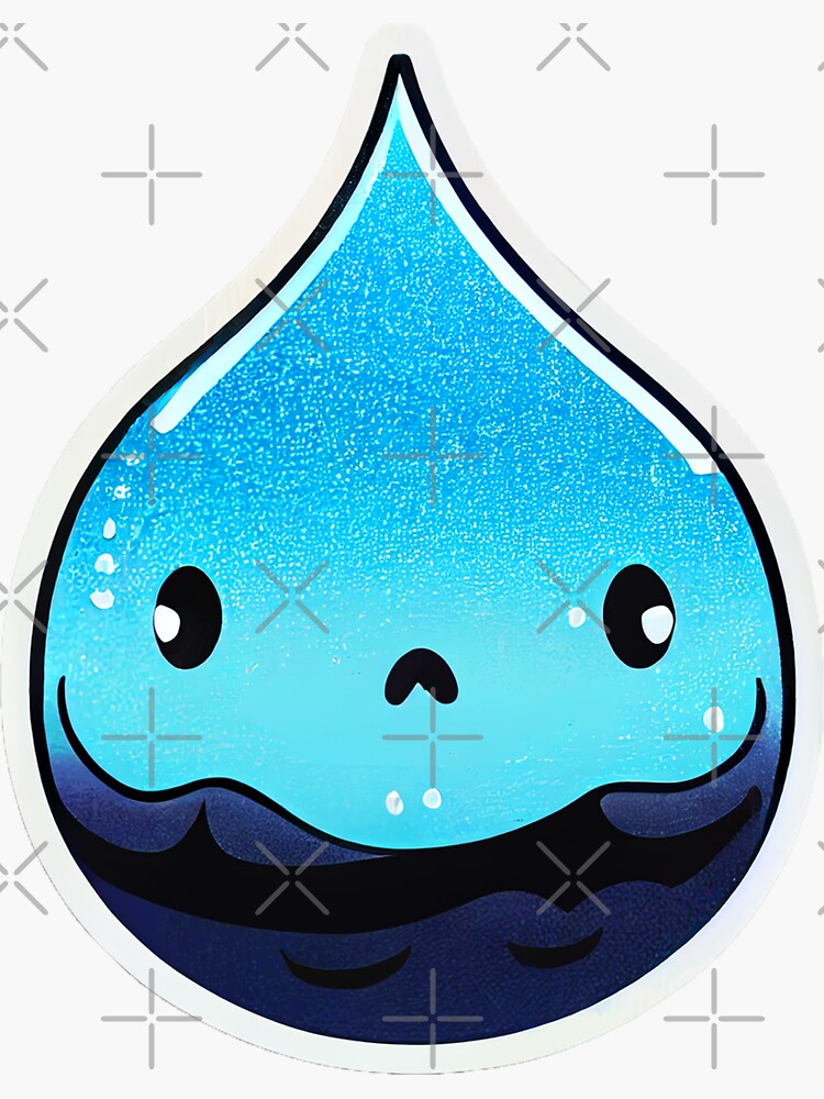 "Sad Rain Drop Falling" Sticker for Sale by TheFoxyWolfShop | Redbubble
