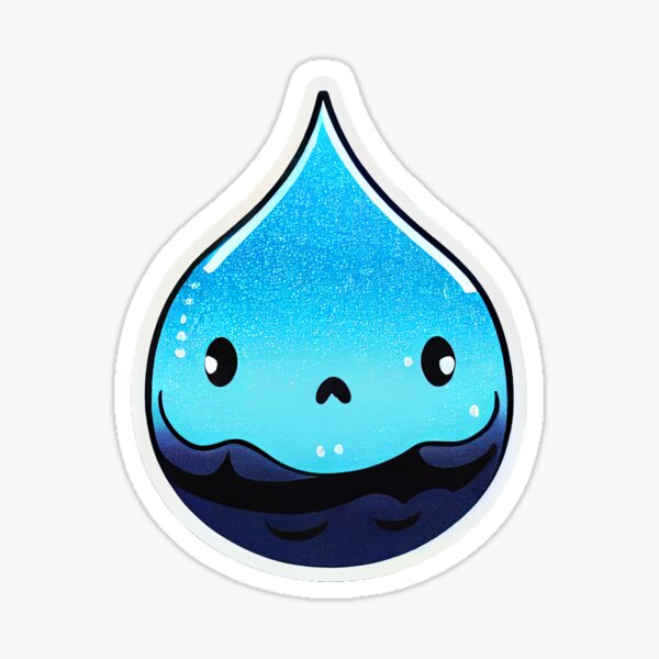 "Sad Rain Drop Falling" Sticker for Sale by TheFoxyWolfShop | Redbubble