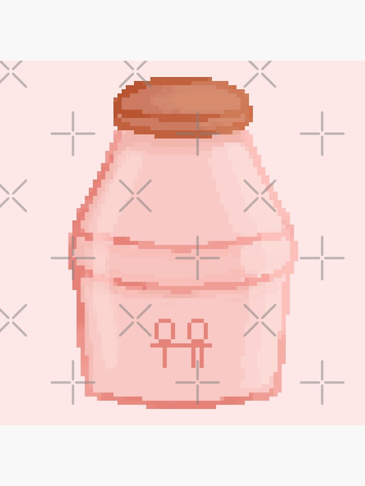 "Korean Strawberry Milk Pixel Art" Art Print for Sale by Skinpedia ...