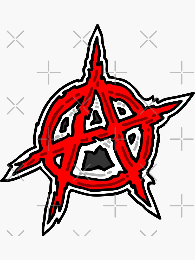 "Anarchy punk aesthetic " Sticker for Sale by VirtuStore | Redbubble