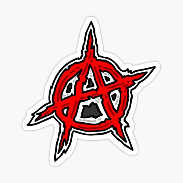"Anarchy punk aesthetic " Sticker for Sale by VirtuStore | Redbubble