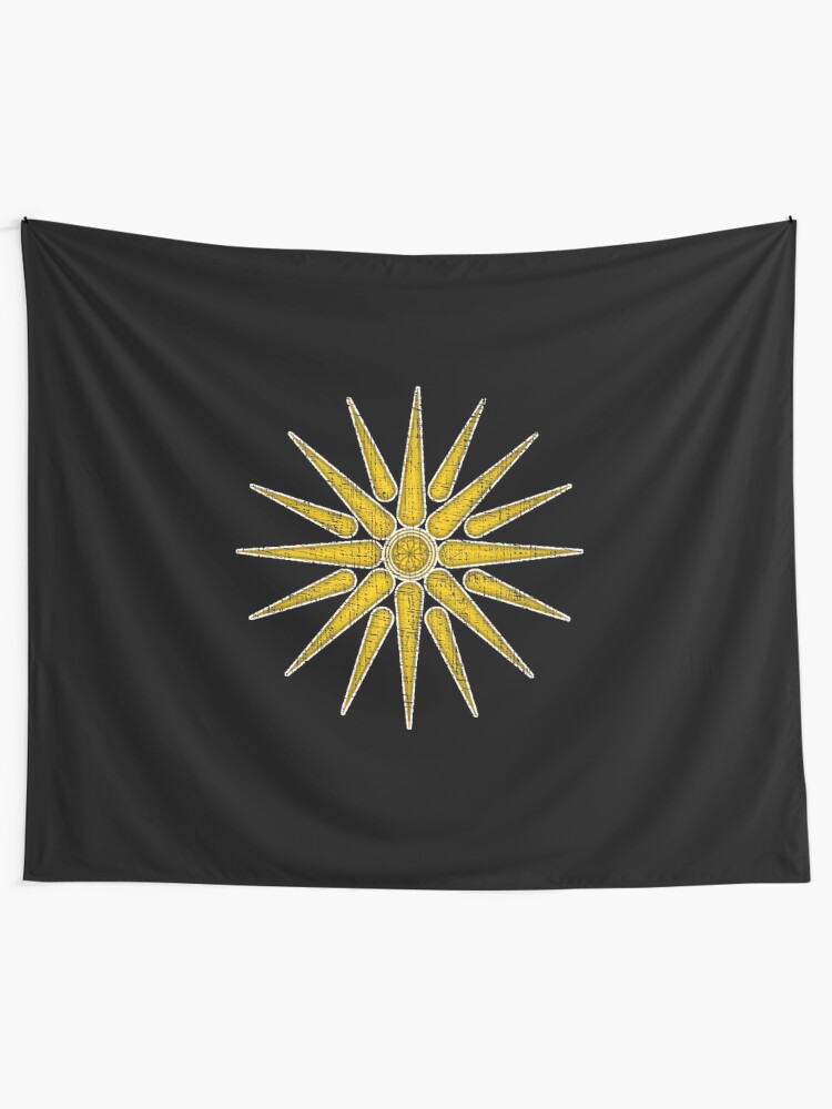 "Vergina Sun (Macedonian sun, Argead Star) " Tapestry by webdango ...