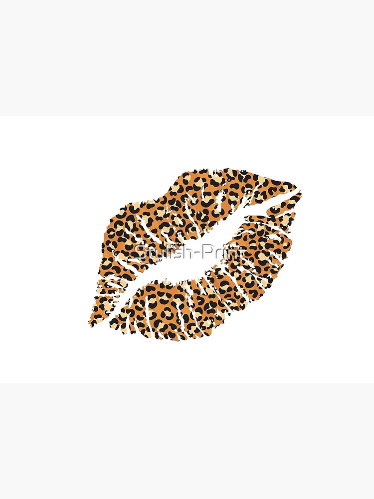 "Leopard lips, kiss" Poster for Sale by Stylish-Print | Redbubble
