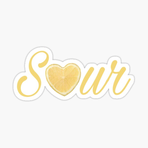 "lemon sour LOGO inspired by olivia rodrigo" Sticker for Sale by claa20 ...