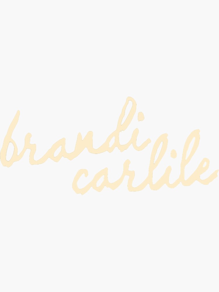 "Brandi Carlile " Sticker for Sale by DouglasBells | Redbubble
