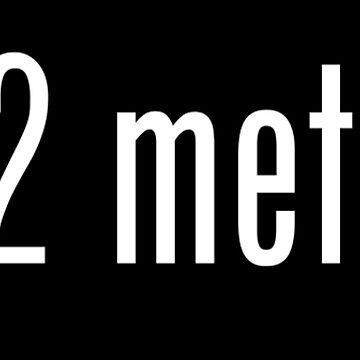 "got 2 meters?" Sticker for Sale by CoryHarts | Redbubble