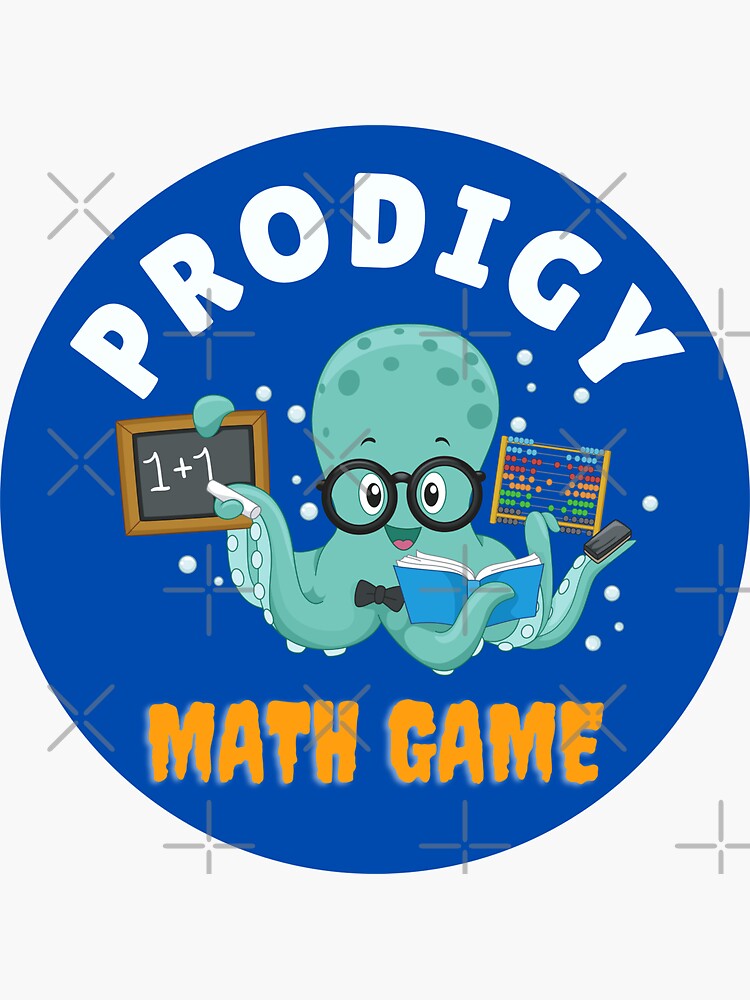 "Prodigy Math Game Fun" Sticker for Sale by ZahraZee | Redbubble