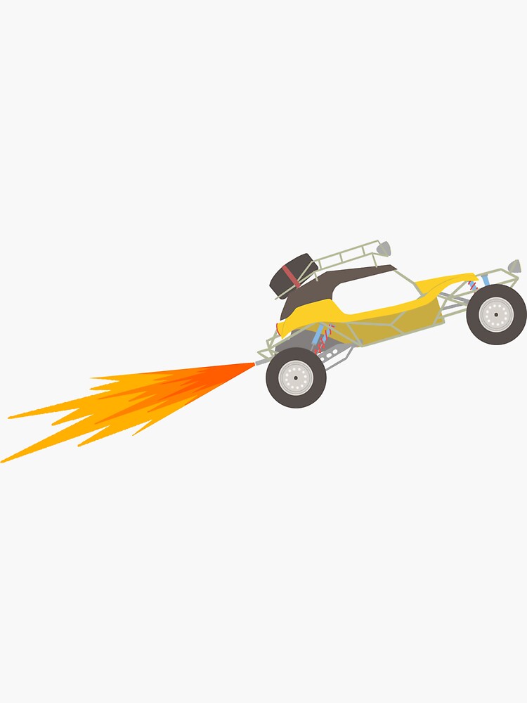 "Typhoon Buggy Overboost " Sticker for Sale by Rikshawl-Draws | Redbubble