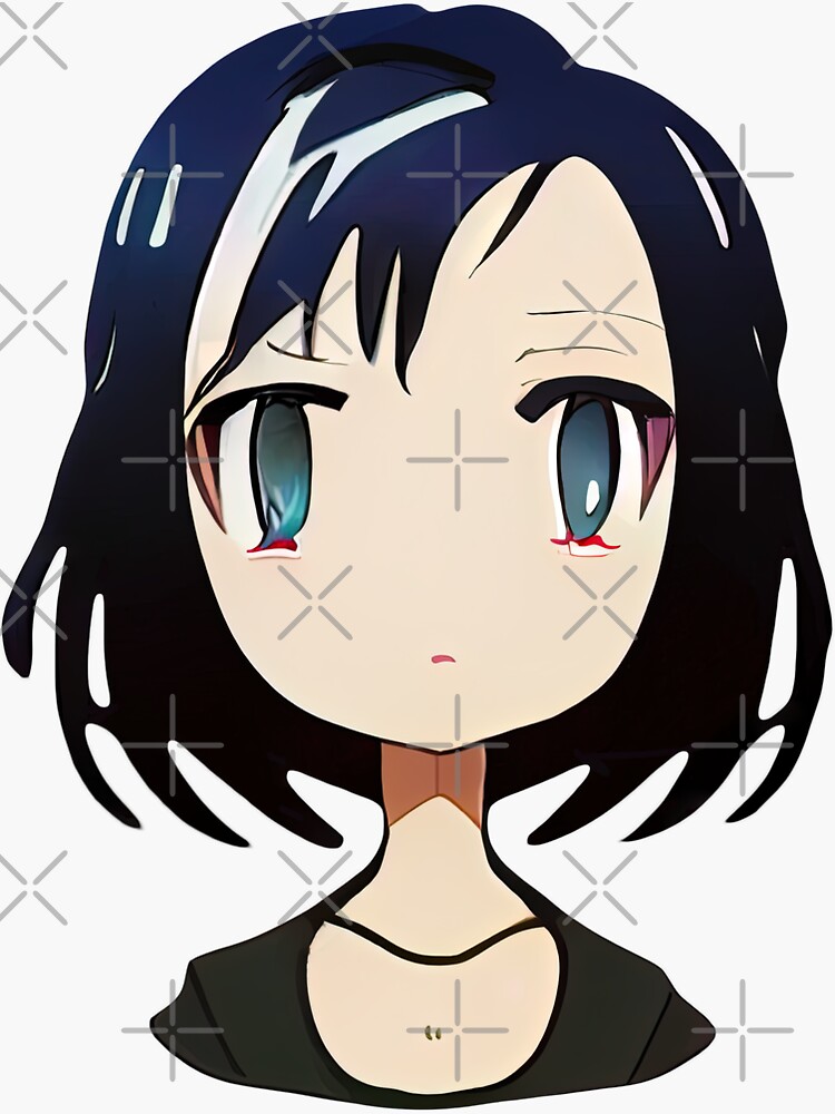 A Cute Anime Manga Girl Sticker Sticker For Sale By Kaladyndesigns