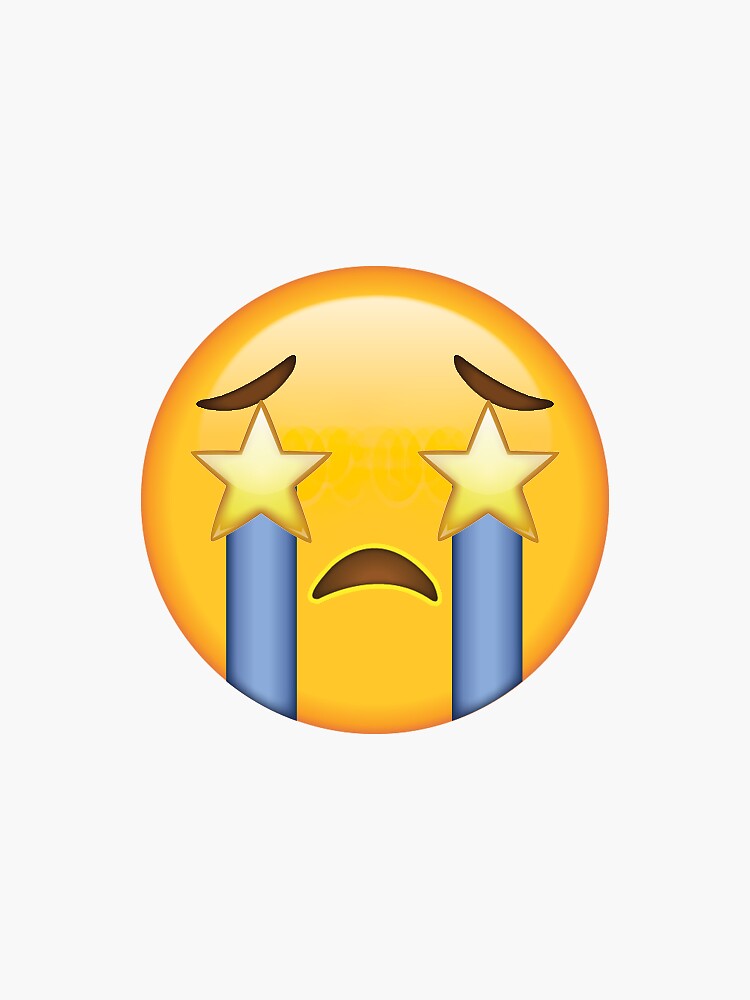 "Crying Fangirl Secret Emoji | funny internet meme" Sticker by ...
