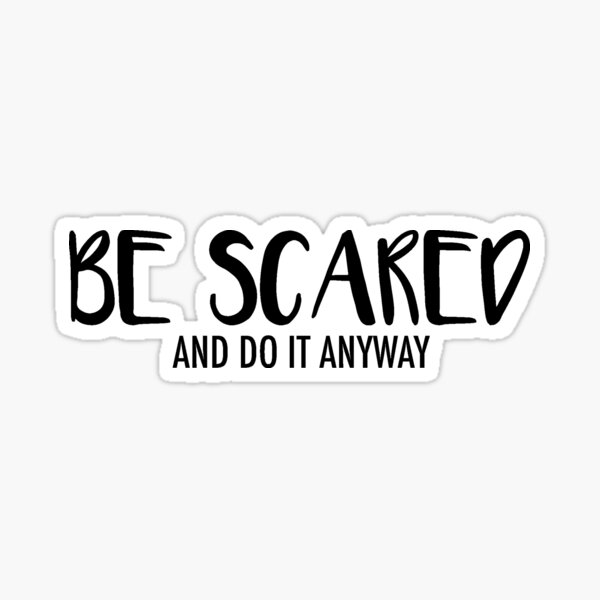 "Be Scared" Sticker by mad-designs | Redbubble