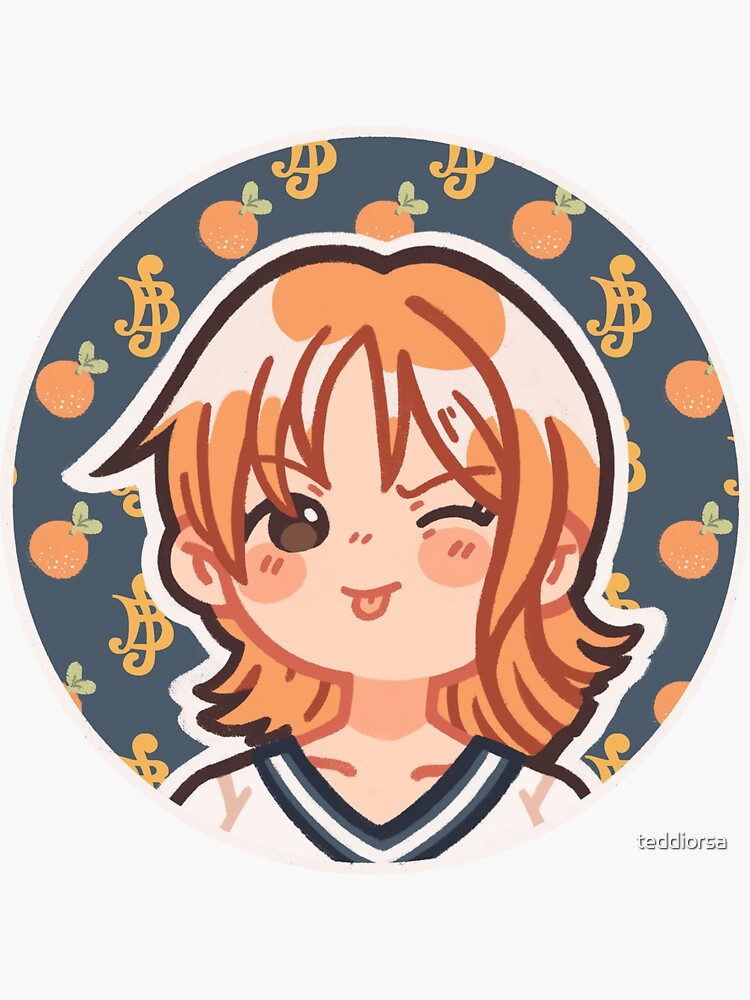 "nami !" Sticker for Sale by teddiorsa | Redbubble