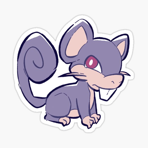 Rattata Stickers | Redbubble