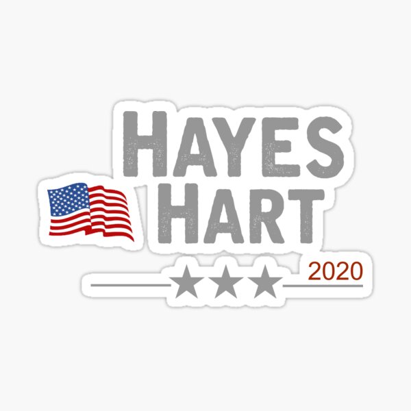 "Hayes/Hart" Sticker for Sale by beautifullove | Redbubble