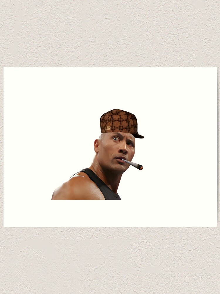 "The Rock dwayne johnson Dank Version Funny image meme" Art Print for ...