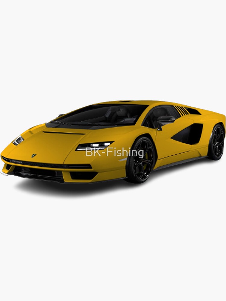 "Lamborghini Countach LPI 800-4 - YELLOW" Sticker for Sale by BK ...