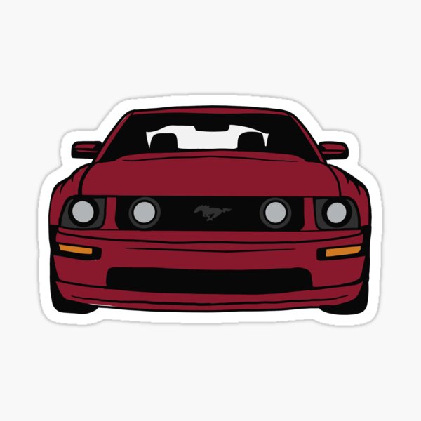 "5th Gen Ford Mustang Redfire" Sticker for Sale by kaylabeatty | Redbubble