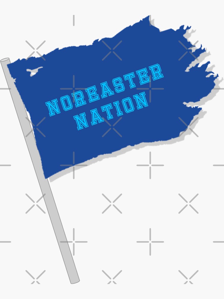"UNE University of New England Flag Nor'easter Nation" Sticker for Sale ...