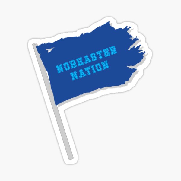 "UNE University of New England Flag Nor'easter Nation" Sticker for Sale ...