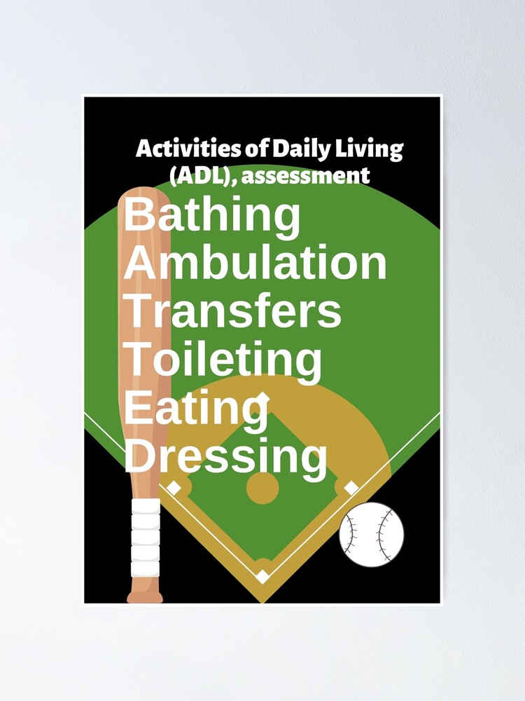 "Activities of Daily Living (ADL), Assessment: Batted Medical Mnemonic ...