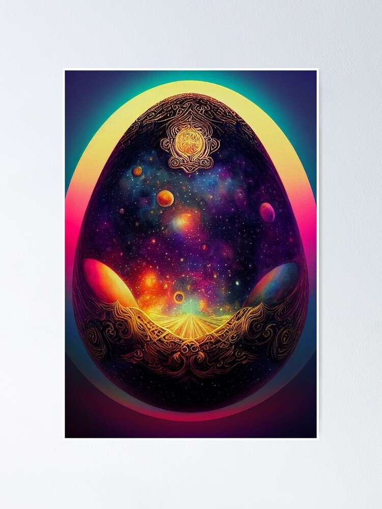"Cosmic Egg" Poster for Sale by BartonDH | Redbubble