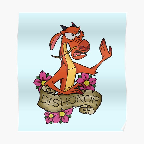 "Mushu - Dishonor" Poster for Sale by swagster9 | Redbubble