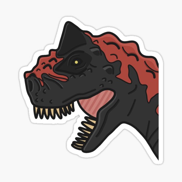 "Demon Carnotaurus" Sticker for Sale by jurassicfunatic | Redbubble