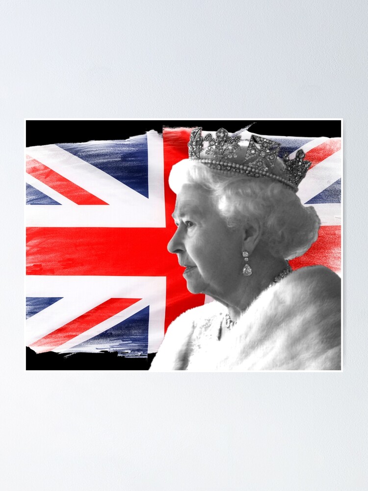 Queen Elizabeth Ii Tribute 2022 Poster For Sale By Paulele Redbubble