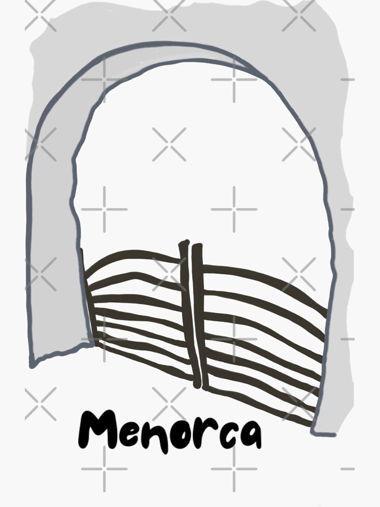 "Menorca " Sticker for Sale by Sanaura | Redbubble