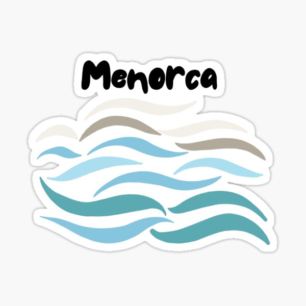 "Menorca " Sticker for Sale by Sanaura | Redbubble