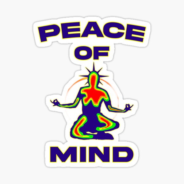 "Peace Of Mind" Sticker for Sale by Trip555s | Redbubble