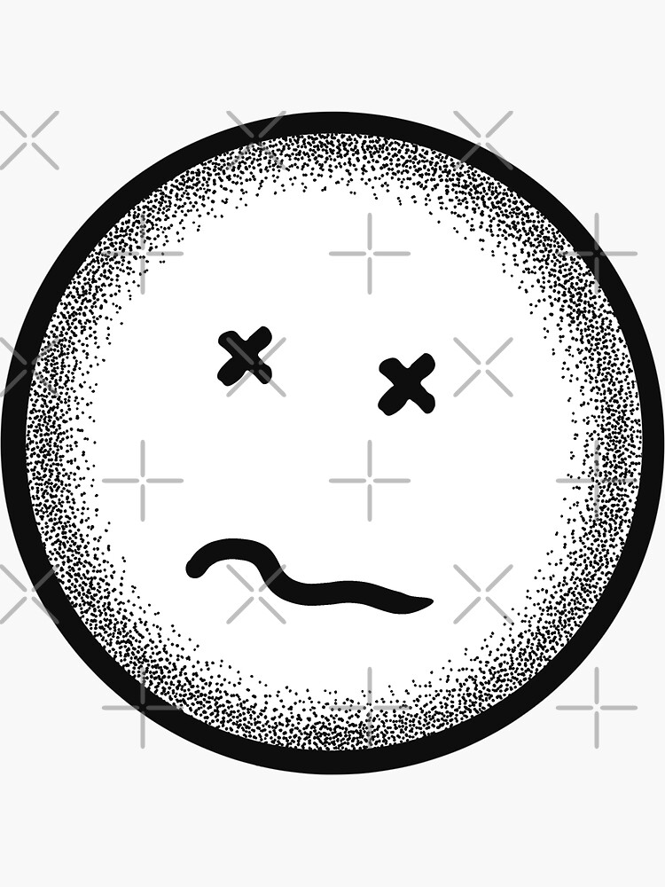 "Smiley Dan" Sticker for Sale by frankenstipple | Redbubble