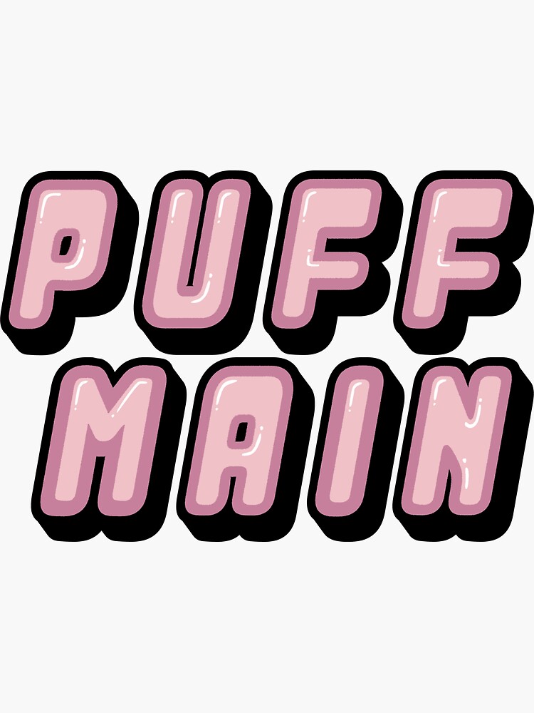 "Puff Main" Sticker for Sale by alex-wayne | Redbubble