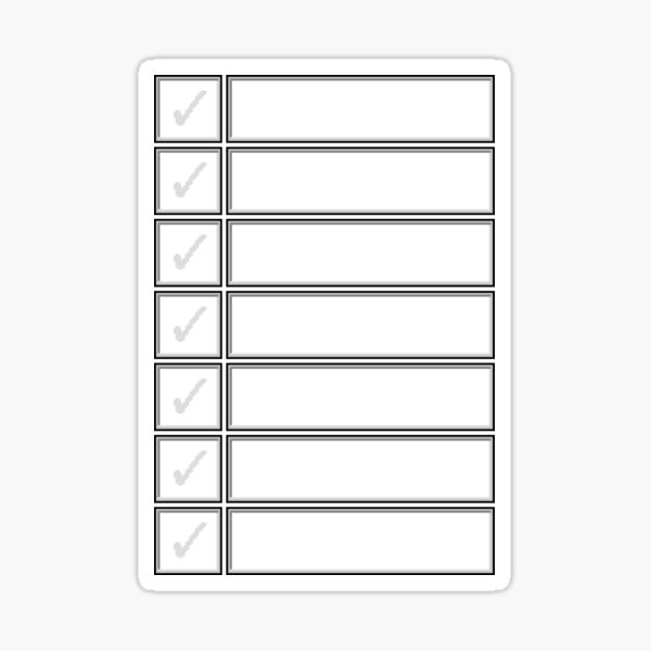 "Checkbox Check List - Retro Computer Day Planner" Sticker for Sale by ...