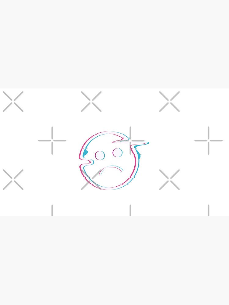 "Sad Boi Pink Aesthetic Vaporwave Sadboi Sad Face Glitch Art" Bucket ...