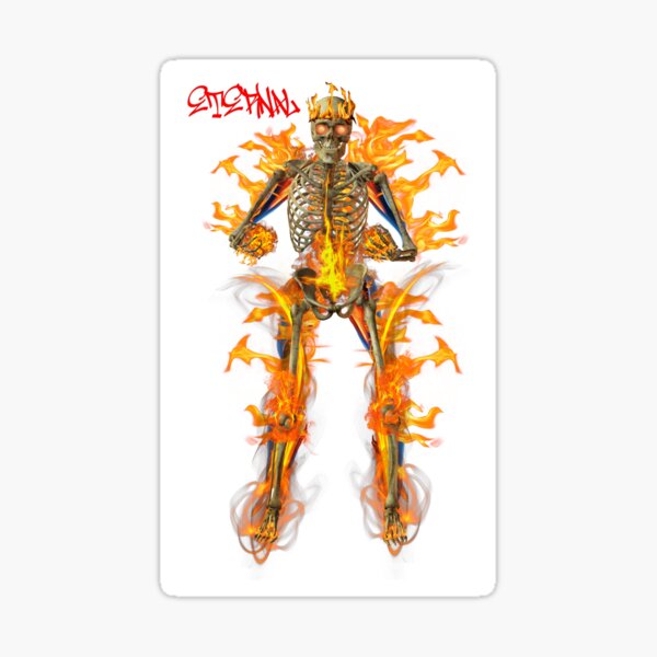 "King" Sticker for Sale by OutlandishStash | Redbubble