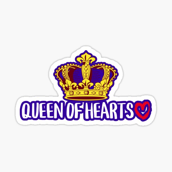 "QOH, Queen of hearts, Queen Elizabeth, The Queen, Elizabeth" Sticker ...