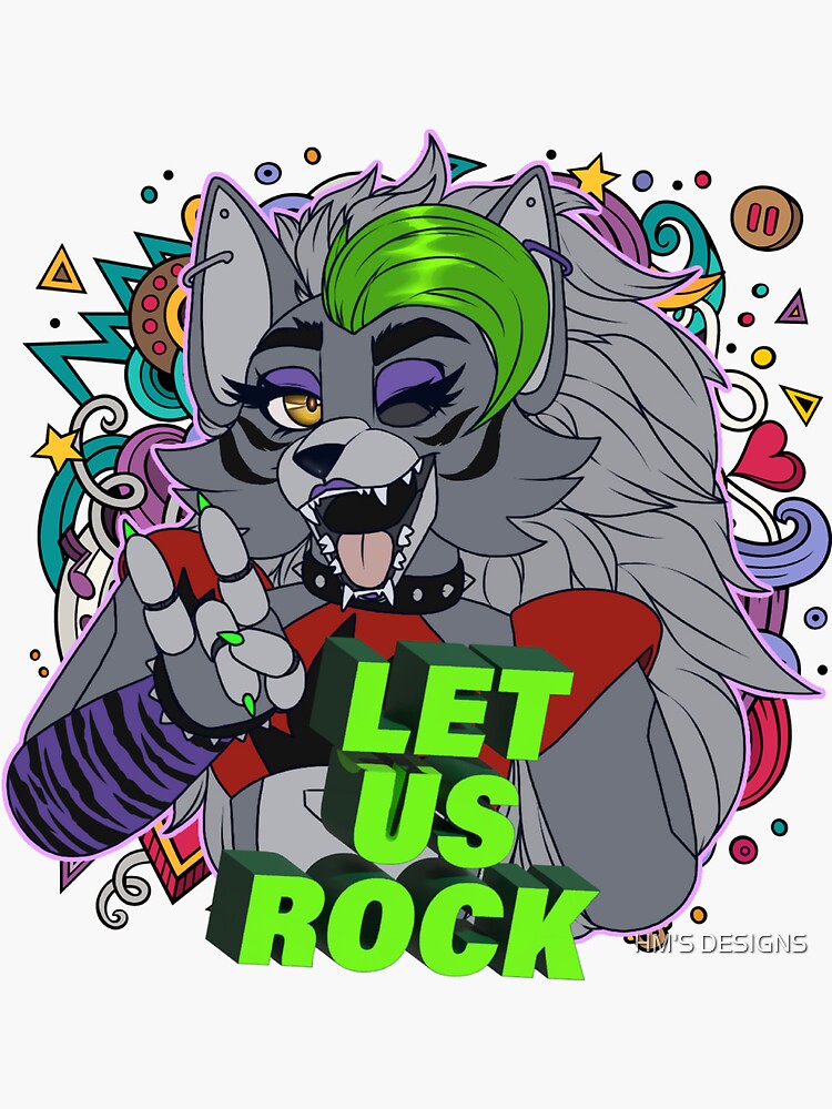 "Copy of Funny Roxanne wolf" Sticker for Sale by Hamza ourdane | Redbubble