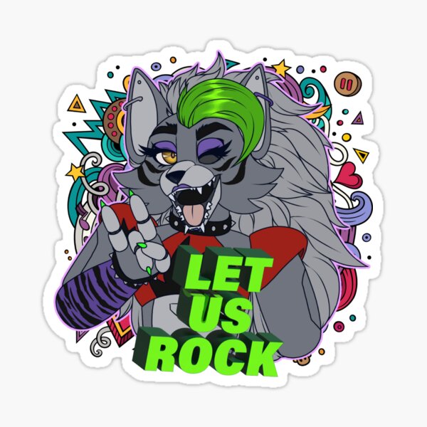 "Copy of Funny Roxanne wolf" Sticker for Sale by Hamza ourdane | Redbubble