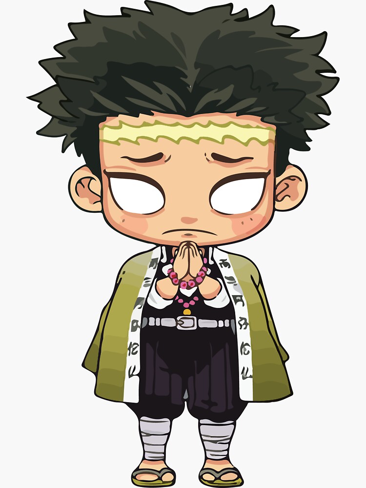 "gyomei gyomei himejima" Sticker for Sale by aniscribbleart | Redbubble