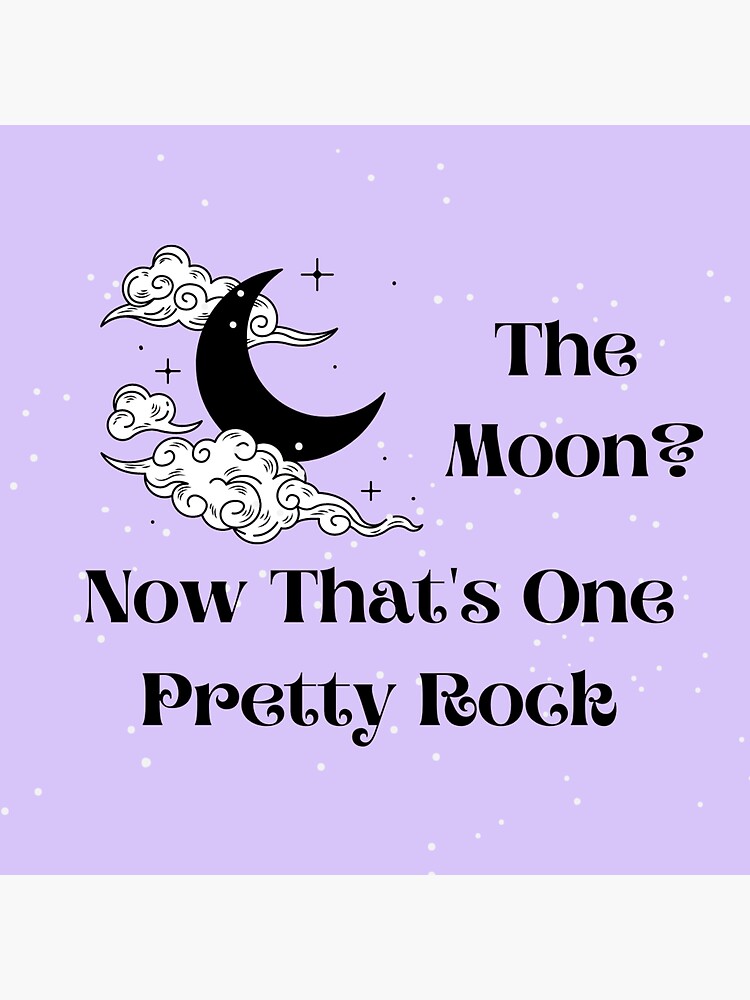 "Pretty Rock Moon Sticker " Sticker for Sale by wonderlandlibra | Redbubble