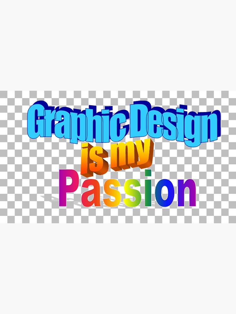 "Graphic Design is my passion with PNG Pattern" Sticker by Noes-Cucho ...