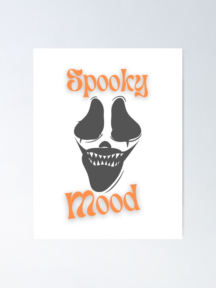 "Spooky mood creepy face" Poster for Sale by Marketyou | Redbubble