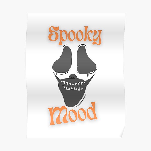 "Spooky mood creepy face" Poster for Sale by Marketyou | Redbubble