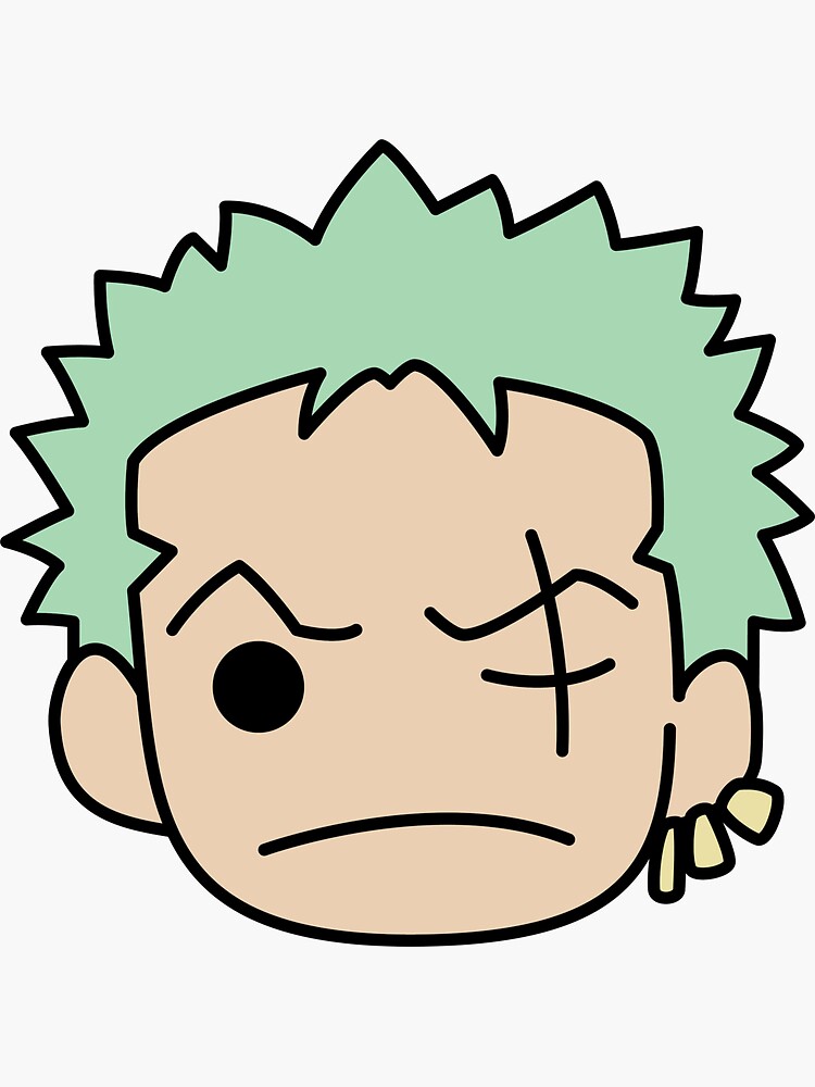 "Zoro Icon Sticker" Sticker for Sale by realishkyle | Redbubble