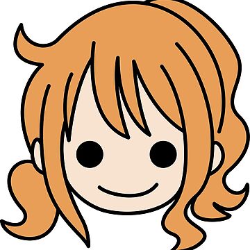"Nami Icon Sticker" Sticker for Sale by realishkyle | Redbubble