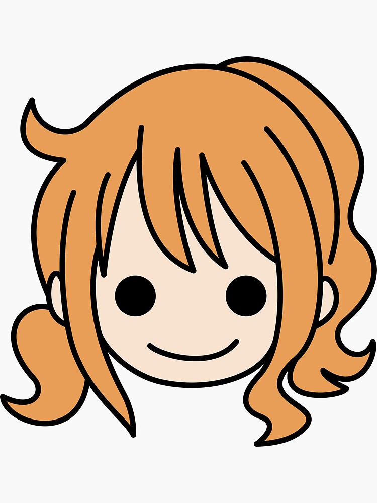 "Nami Icon Sticker" Sticker for Sale by realishkyle | Redbubble